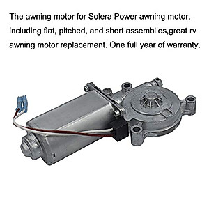 266149 RV Power Awning Motor Replacement Universal Motor 12-Volt DC 75-RPM Compatible with Solera Power Awnings Including Flat, Pitched and Short Assemblies