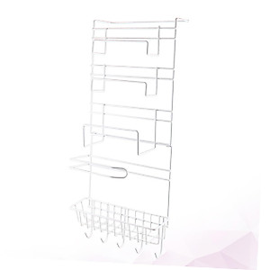 MAGICLULU Refrigerator Side Wall Shelf Multi-layer Storage Holder Copper Storage Rack Refrigerator Storage Rack Refrigerator Hanging Rack Foldable Storage Rack