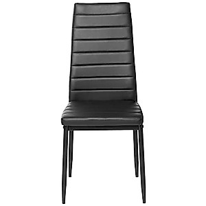 IDS Online Modern Style with Black PU Leather Dining Side Chair