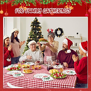 Sherr 200 Packs Christmas Napkins Light Christmas Paper Guest Towels 2 Ply Disposable Bathroom Napkins Decorative Paper Hand Towels for Xmas Winter Holiday Party Supplies (5 x 5 Inch)