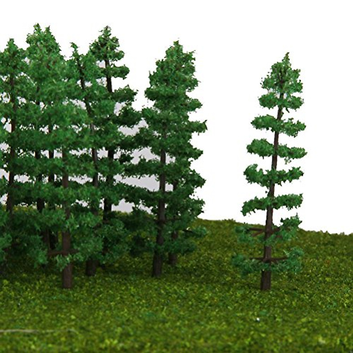 NUOLUX 20pcs Model Tree 1:100 9cm Plastic Fir Trees Model Train Scenery Landscape1