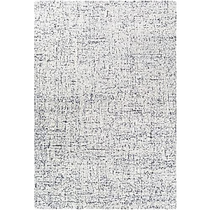 Hauteloom Tanana Wool Living Room, Bedroom Area Rug - Modern - Beige, Black, Gray - 8' x 10'