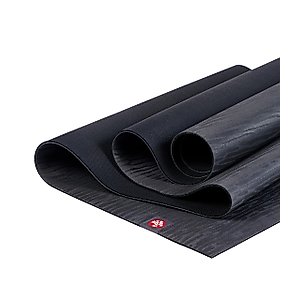 Manduka eKOlite Yoga Mat - 4mm Thick Travel Mat, Eco Friendly, Natural Tree Rubber, Superior Catch Grip, Dense Cushioning for Support and Stability in Yoga and Pilates, 79 inches, Charcoal