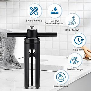 YIBEICO 104421-U Cartridge Removal Tool, Cartridge Extraction Tool Compatible with Moen 1200, 1222, & 1225 Single Handle Cartridges, Shower Plumbing Tool for Moen Posi-Temp Valve