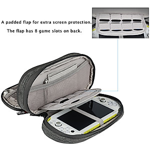BUBM Double Compartment Storage Case Compatible with PS Vita and PSP, Protective Carrying bag, Portable Travel Organizer Case Compatible with PSV and Other Accessories,Gray