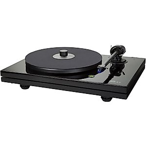 Music Hall MMF-5.3 2 Speed Belt Driven Audiophile Turntable with a Unique Dual-Plinth Design | Pre-Mounted Ortofon 2M Blue Cartridge | 9" Carbon Fiber Tonearm |Delivers Superior Audio Performance |