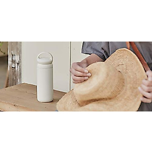 Kinto 21091 Day Off Stainless Steel Tumbler, 16.9 fl oz (500 ml), White