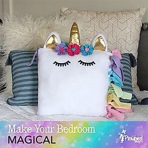 Unicorn Pillow Kit & Panda Pillow Kit Bundle - Fun DIY Arts and Crafts Project for Kids Ages 6 7 8 9 10 11 12 - Great Gifts for All Occasions