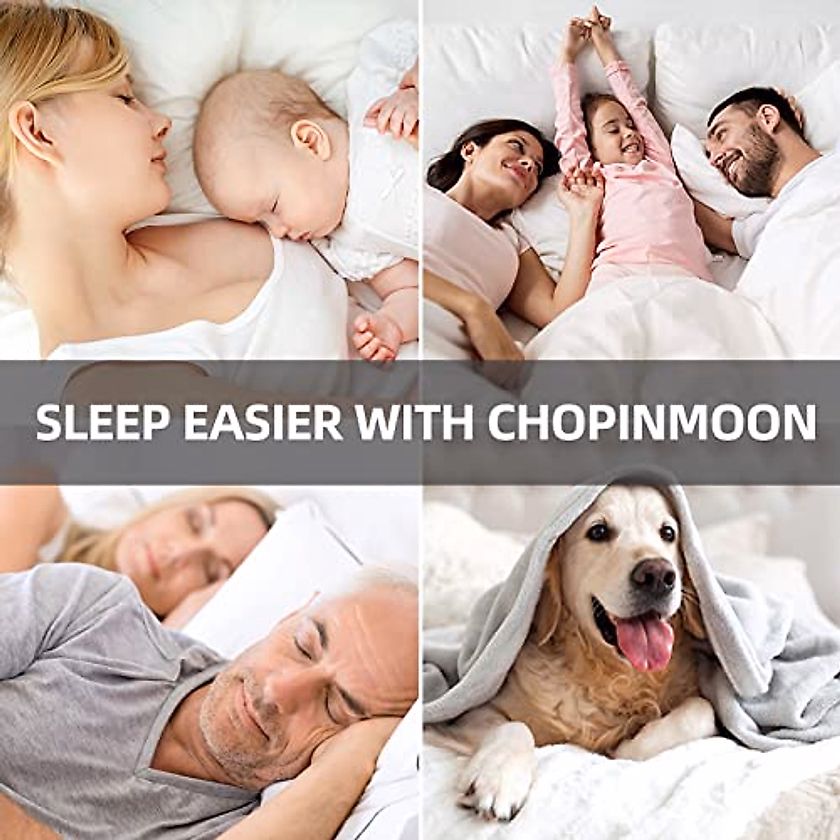 Cooling Mattress Topper Queen for Back Pain, Extra Thick Mattress Pad Cover, Plush Pillow Top Overfilled with Down Alternative, Deep Elastic Pocket, White