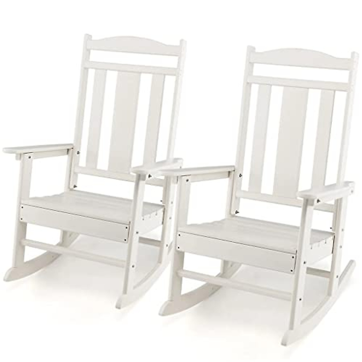 ZHYH 2 Piece Patio Rocker Rocker High Back