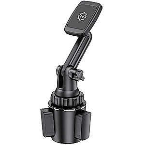 WixGear Magnetic Cup Holder Phone Mount, Extendable Arm Universal Car Cup Holder Adjustable Base Automobile Cup Holder Smart Phone Cradle Car Mount