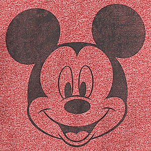 Disney boys Mickey Face T Shirt, Red Heather, Small US