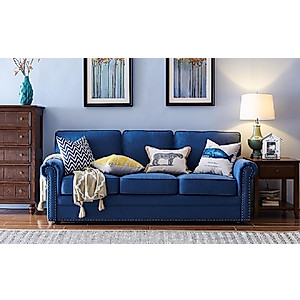 Mysummer 4PCS Round Furniture Bun Feet 2" Tall Replacement for Armchair Sofa Chair Loveseat Ottoman Dresser Legs (Black)