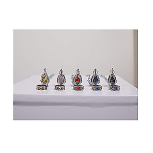 Anime Cosplay Puella Magi Madoka Magica Soul Core Gem 5 Necklace With 5 Tail Ring