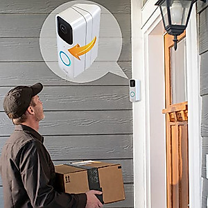 Blink Doorbell Mount, Adjustable (15 to 45 Degrees) Corner Kit for Blink Video Doorbell, Wide Viewing Angle Mount (Blink Doorbell is NOT Included)