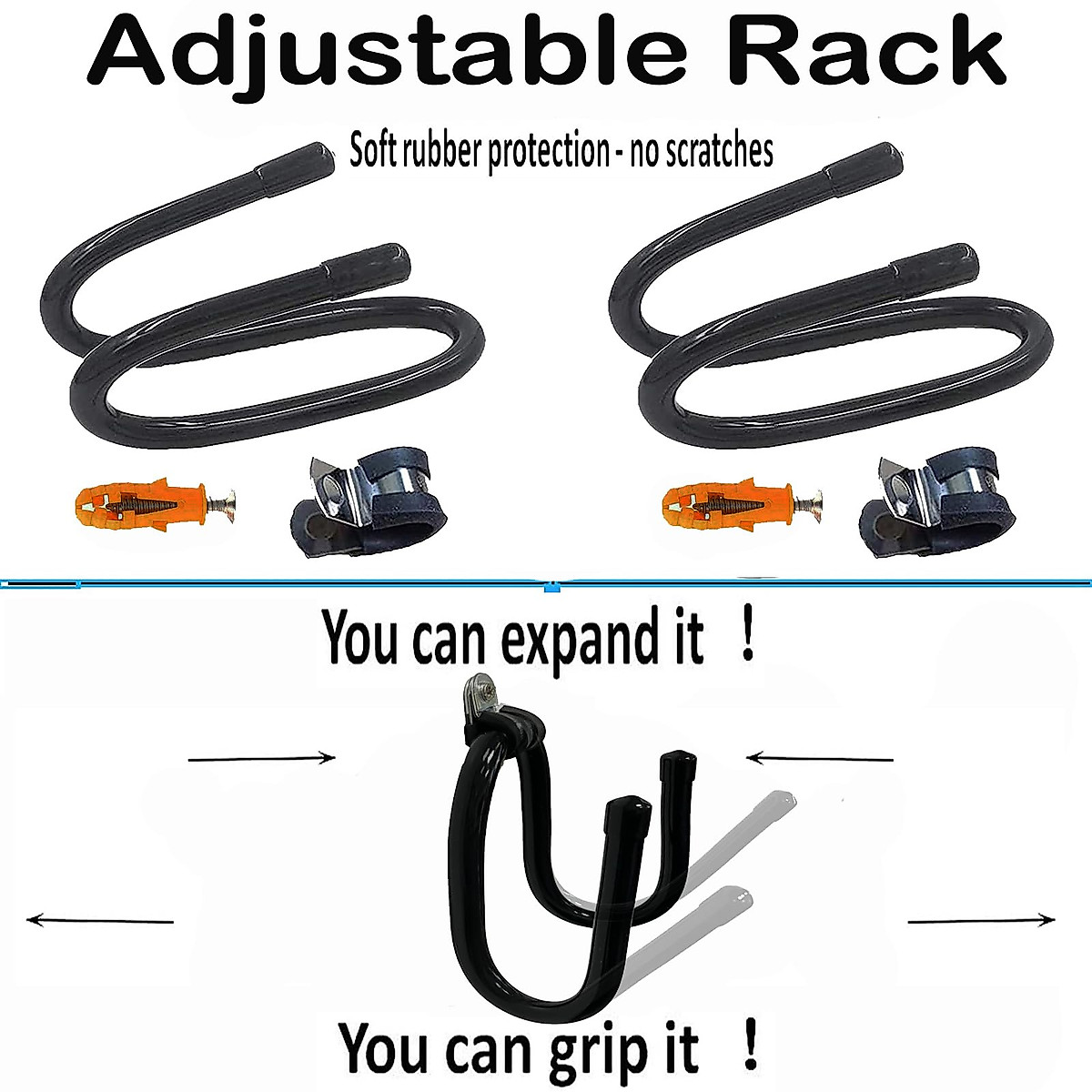 Pmsanzay Power Tool Organizer, 2 Pack Heavy Duty Drill Holder Wall Mount Hangers, Tool Holder and Storage Rack Utility Storage Shelves for Power Tools Garage Organization for Men Dad Gift