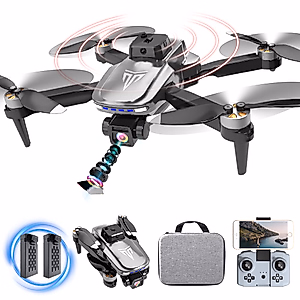 Drone, Drones with camera for adults 4k, Drones for kids 8-12, Brushless Motor, FPV Foldable Drone, Carrying Case, 40 mins Battery Life, Christmas gifts, 360° Flip, APP Control