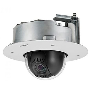 Hanwha Techwin XND-8081FZ 5MP Flush Mount Network Indoor Dome PTRZ Camera, 3.6~9.4mm (2.6X) Motorized varifocal Lens, RJ45 Connection