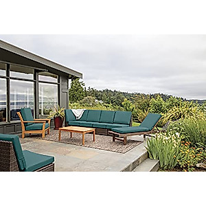 Classic Accessories Ravenna Water-Resistant 72 x 21 x 3 Inch Patio Chaise Lounge Cushion, Mallard Green, Patio Cushion