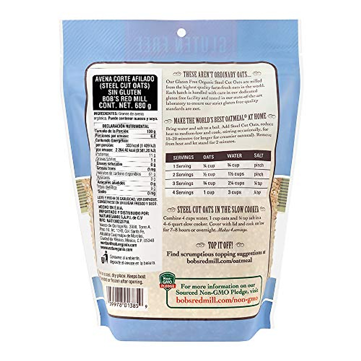 Bob's Red Mill Gluten Free Organic Steel Cut Oats, 24 Ounce