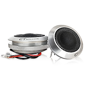 CT Sounds Meso 25mm 100 Watt Flush-Mount Premium Silk-Dome Tweeters, Pair