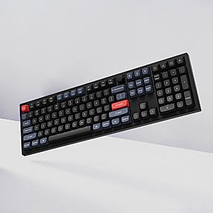 Keychron V6 Wired Custom Mechanical Keyboard Knob Version, Full-size QMK/VIA Programmable Macro with Hot-swappable Keychron K Pro Brown Switch Compatible with Mac Windows Linux Black (Non-Transparent)