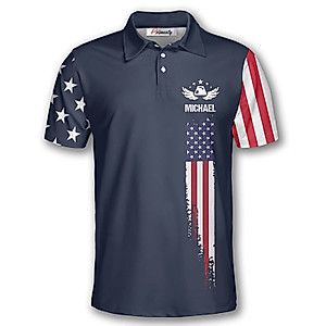 PRIMESTY Personalized Cornhole Shirts for Men, Custom Cornhole Jersey Shirts, Cornhole Polo Shirts Quick Dry, Size S-5XL
