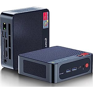 Beelink Mini PC, AMD Ryzen 5 5500U (6C/12T up to 4.0Ghz), 16G DDR4 500GB M.2 2280 NVMe SSD, Win 11 Pro SER5 Mini Desktop Computer 4K@60Hz Output HDMI2.0/DP/Type-C/WiFi 6/BT5.2/USB3.2/HTPC/Gaming/Home