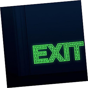 Veemoon 1set Export Sticker Stickers Signs Exit Sign Floor Guide Sticker Shopping Mall Exit Decal Way Indicator Sticker Indicator Floor Sticker Exit Sticker Direction Sticker The 2sheets
