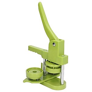 Button Making Press Machine, Button Press Maker Ergonomic Handle Various Patterns 100 Sets DIY Badges Complete Accessories for Friends (58mm)