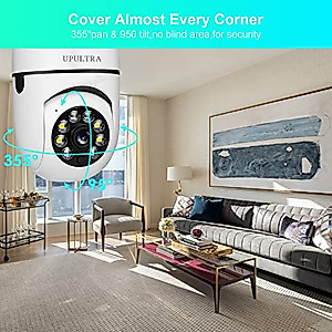 light bulb Security Camera Wireless 1080P, PTZ E27 360 Degree Panoramic Wireless Connector with WiFi,Smart Motion Detection and Alarm,Two Way Audio,Night Vision, Remote Viewing with 64GB Memory Card