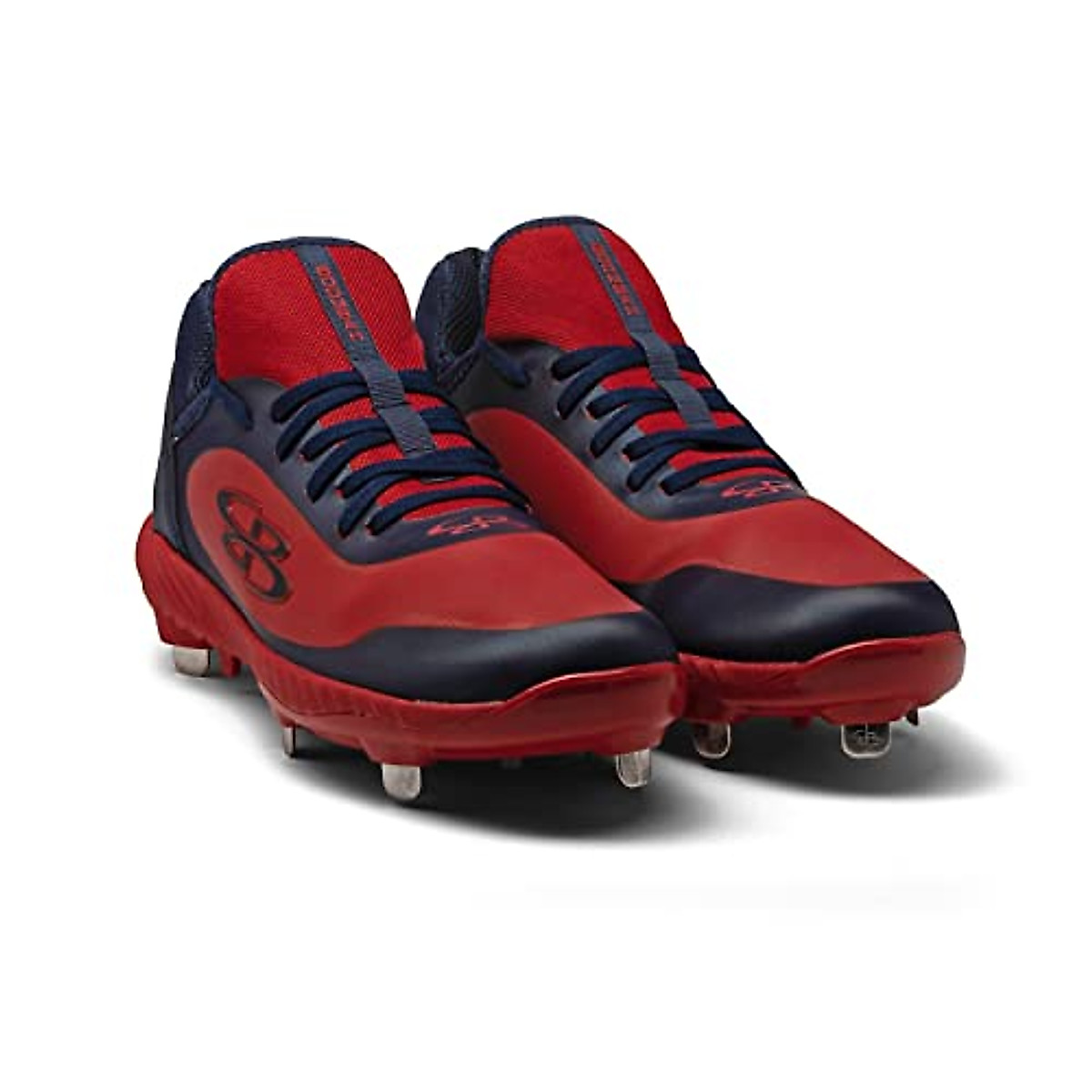 Boombah Women's Raptor AWR Metal Cleat Red/Navy - Size 9