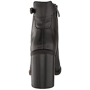 Franco Sarto Womens Rivet Bootie Black Leather 7 M