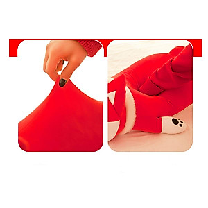 HYSTYLE Plush Fox Hugging Animal Pillows Stuffed Animal Toys Gifts for Kids, 13.8"