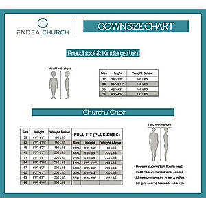 Endea Church Matte Choir Robe (51 (5'6" - 5'8"), White)