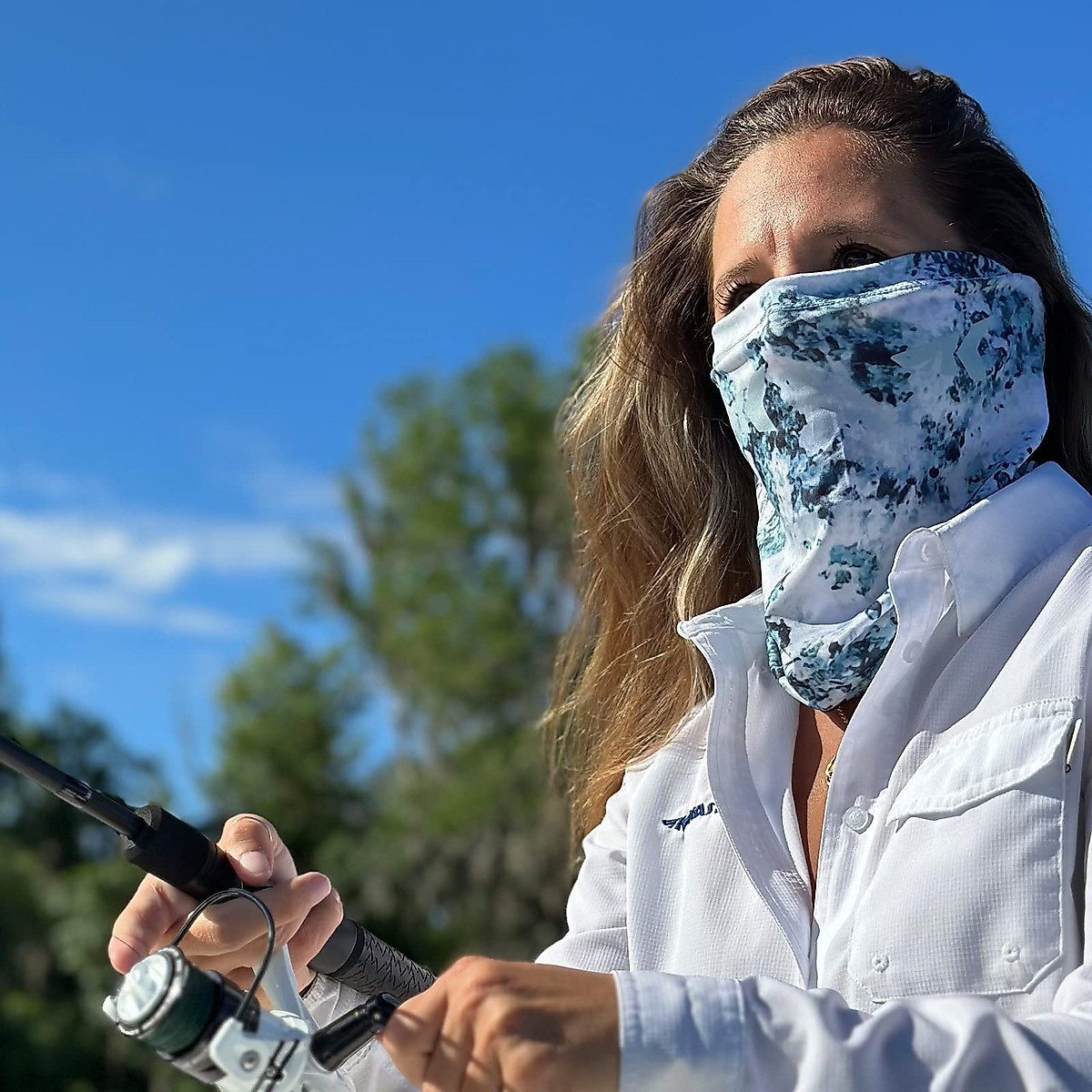 KastKing La Sal Neck Gaiter-UPF 50+ Balaclava Face Mask,Neck Gaiter for Men and Women,Face Cover Shield for Fishing,Hiking