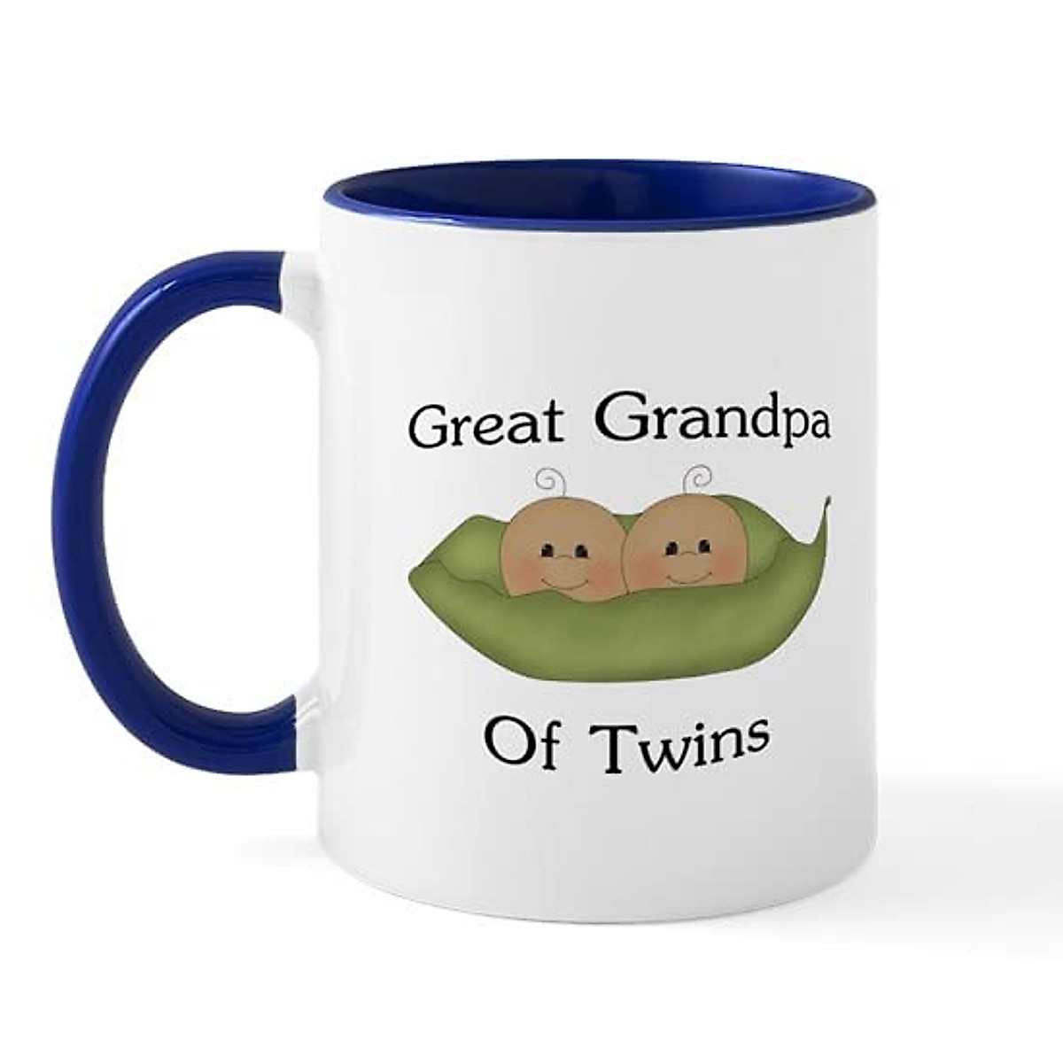 CafePress Great Grandpa Of Twins Mug Ceramic Coffee Mug, Tea Cup 11 oz