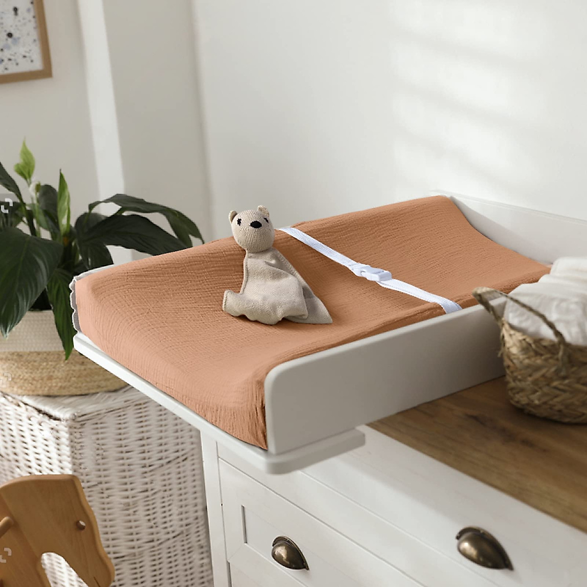 lulumoon Baby Changing Pad Cover: Muslin Diaper Changing Table Pad Cover - Changing Pad Sheets for Girls Boys