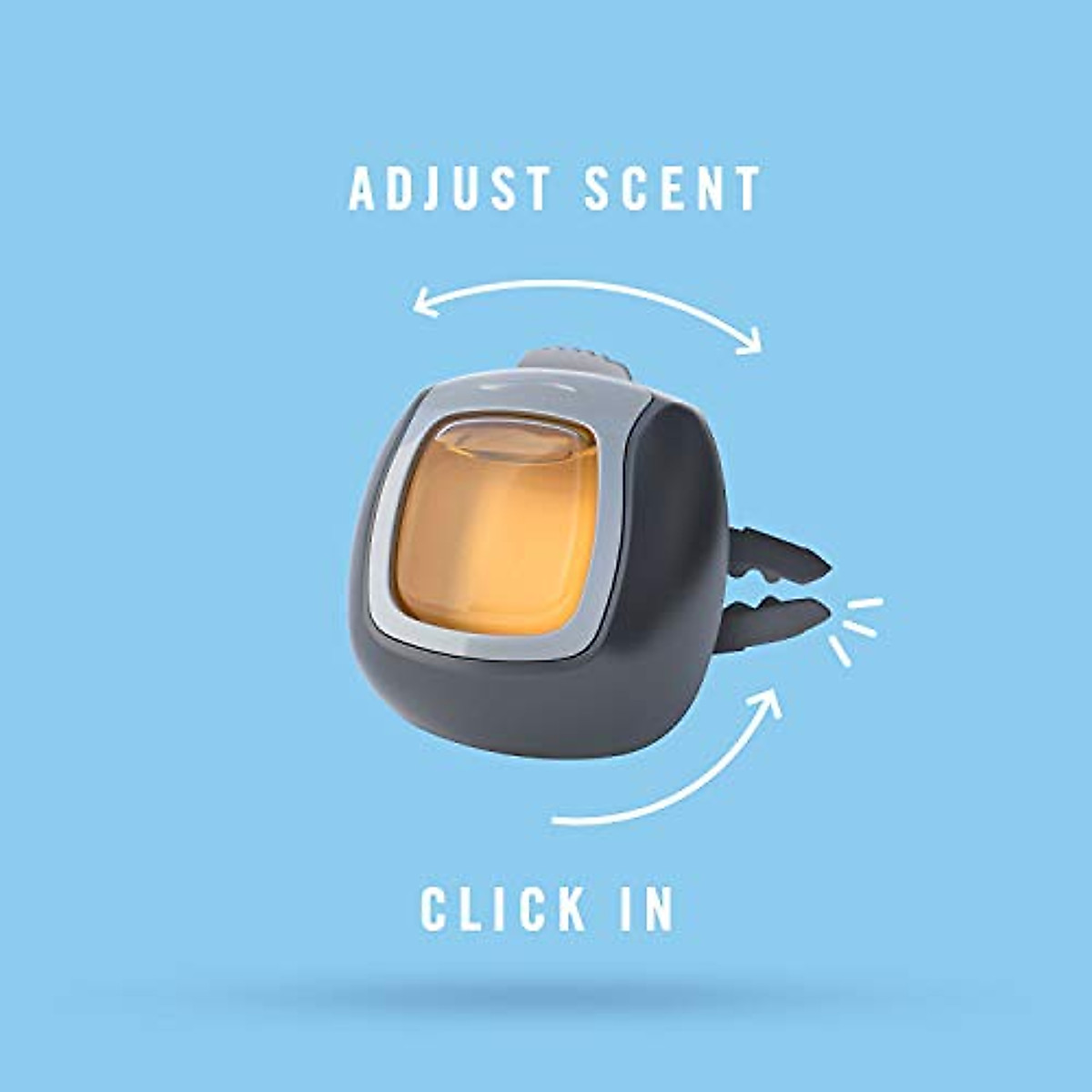 Febreze Car Air Fresheners, Gain Original Scent, Odor Fighter for Strong Odors Car Vent Clips (2 Count)