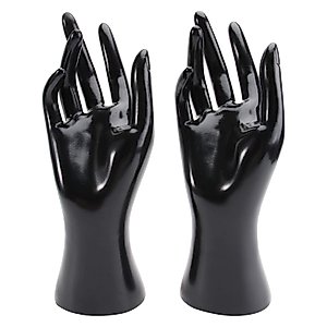 Cabilock 2pcs Necklace Rings Ring Tray Mannequin Hand Form Bracelet Ring Stand Cone Ring Holder Creative Display Stand Jewelry Display Rack Jewelry Organizer Model Bracket Props Desktop