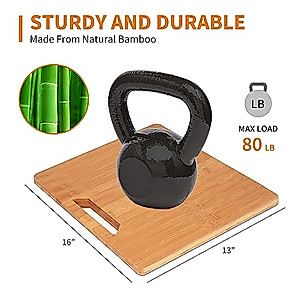 Appliance Slider, Bamboo Sliding Tray for Coffee Maker & Heavy Kitchen Appliances, Under Cabinet Countertop Appliance Sliding Rolling Tray with Smooth Rolling Wheels 16”X13”