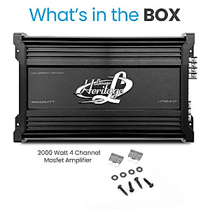 Lanzar HTG447 2,000-Watt 4-Channel Mosfet Amplifier