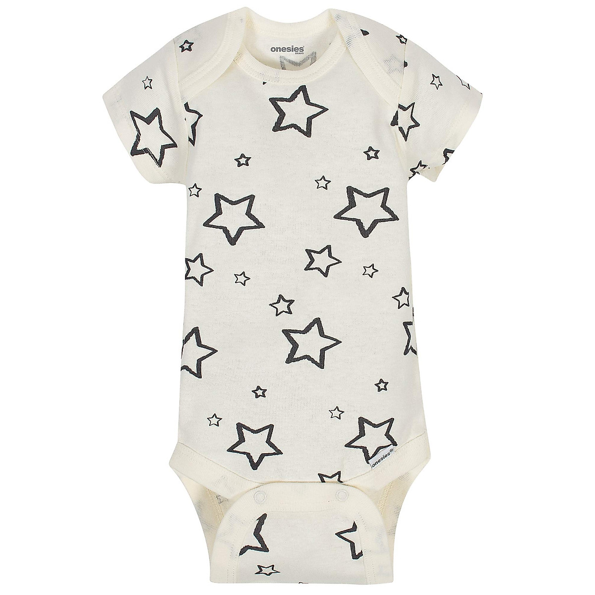 Onesies Brand Unisex Baby 8-Pack Short Sleeve Mix & Match Bodysuits, Play Smile & Hug Neutrals, 3-6 Months