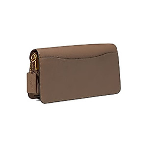 COACH Polished Pebble Leather Tabby Shoulder Bag 26 Dark Stone One Size