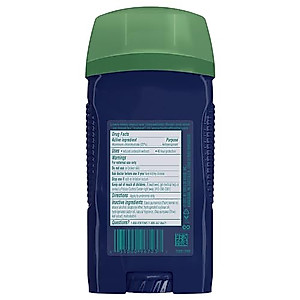 Tom's of Maine Antiperspirant Deodorant for Men, North Woods, 2.8 oz, Pack of 3 (Packaging May Vary)