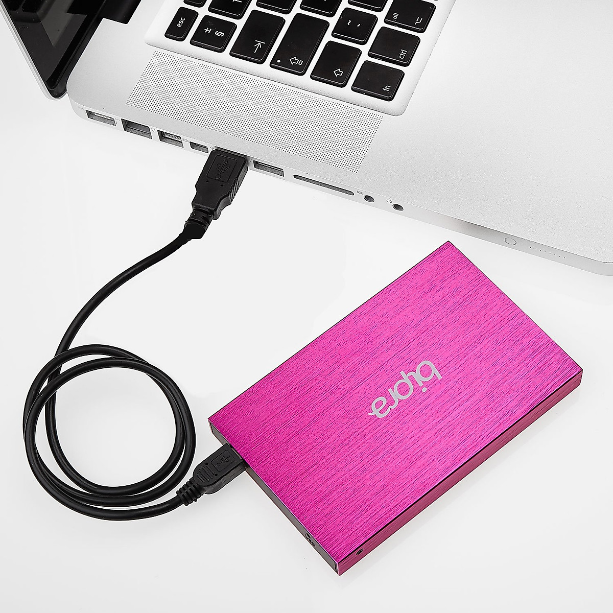 BIPRA USB 3.0 2.5 inch NTFS Portable External Hard Drive - Pink (1 TB)