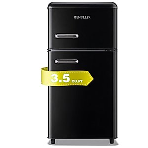 DEMULLER Small Refrigerator with Freezer 4.0 Cu.ft
