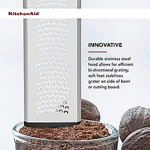 KitchenAid KE321OHOBA Classic Etched Fine Grater, One Size, Black 2