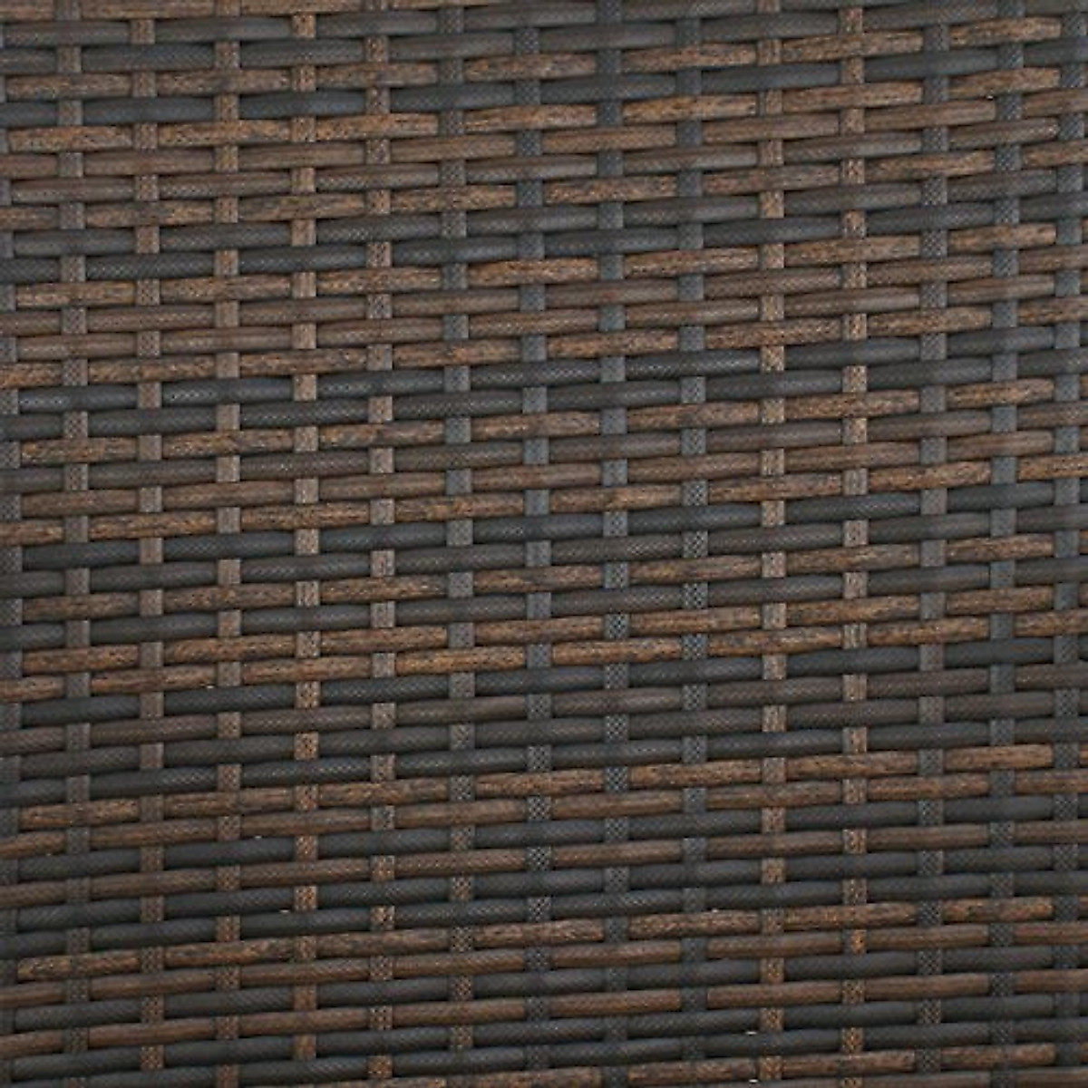 LEMY Outdoor Brown Wicker Rattan Bar Stool All-Weather Patio Furniture Chair Set with Armrest and Footrest (Set of 4)