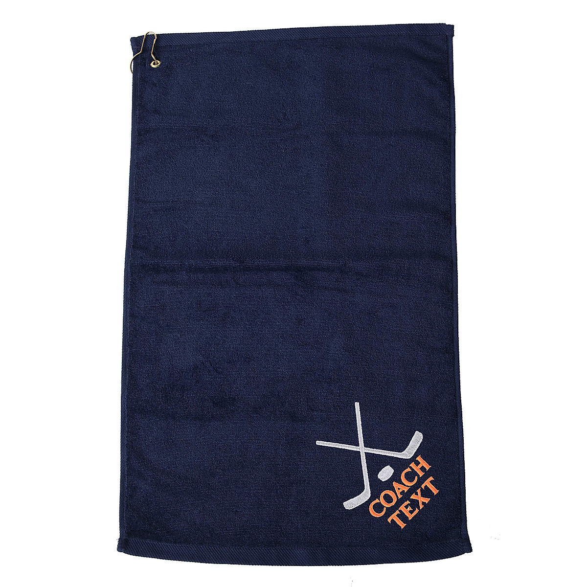 Mato & Hash Sweat Towel for Hockey Work Outs, Custom Embroidery Logo, Kids Hockey Towels,